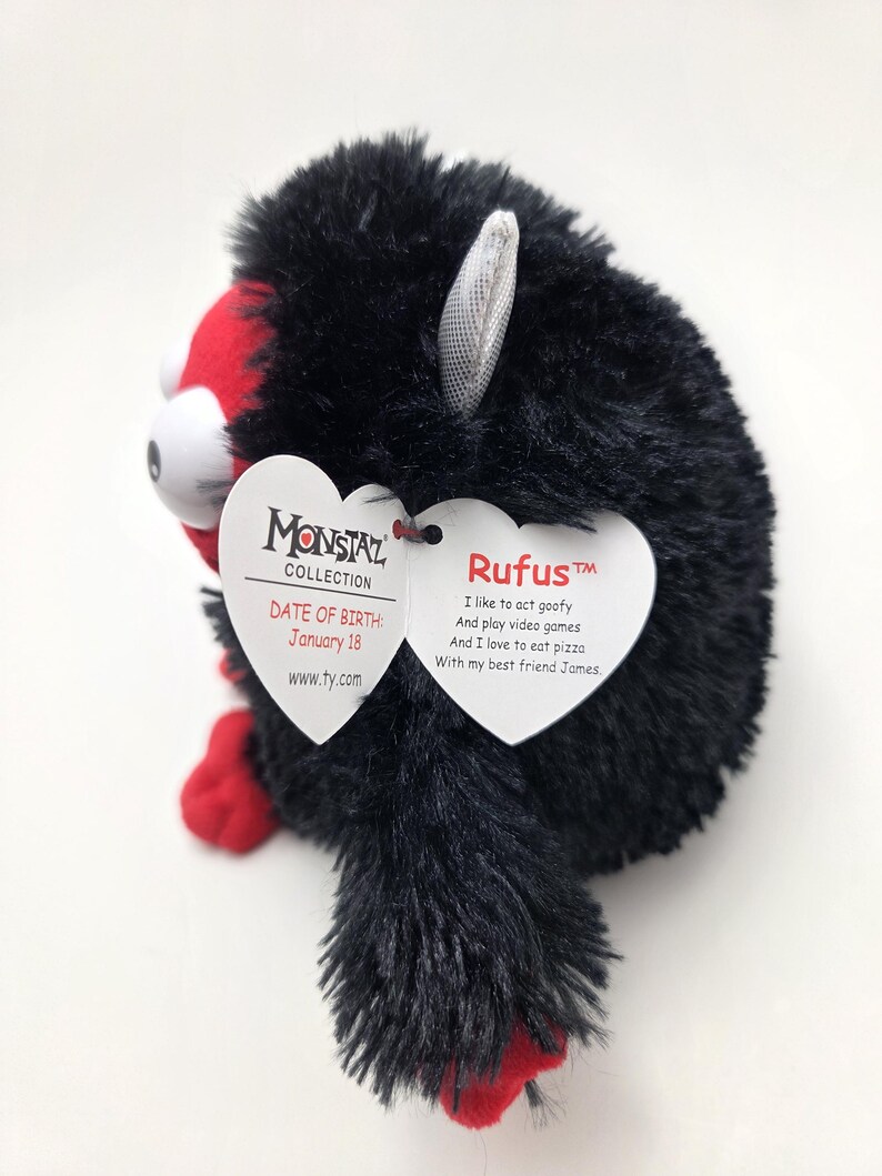 Vintage Ty Monstaz Rufus Plush – Round Monster, 6 Inch (sound Not ...