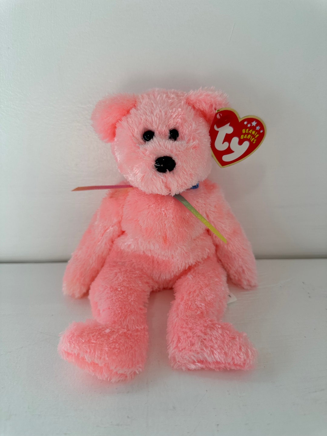 Ty Beanie Baby “sherbet” the Bear - Pink Version (8.5 Inch) - Etsy