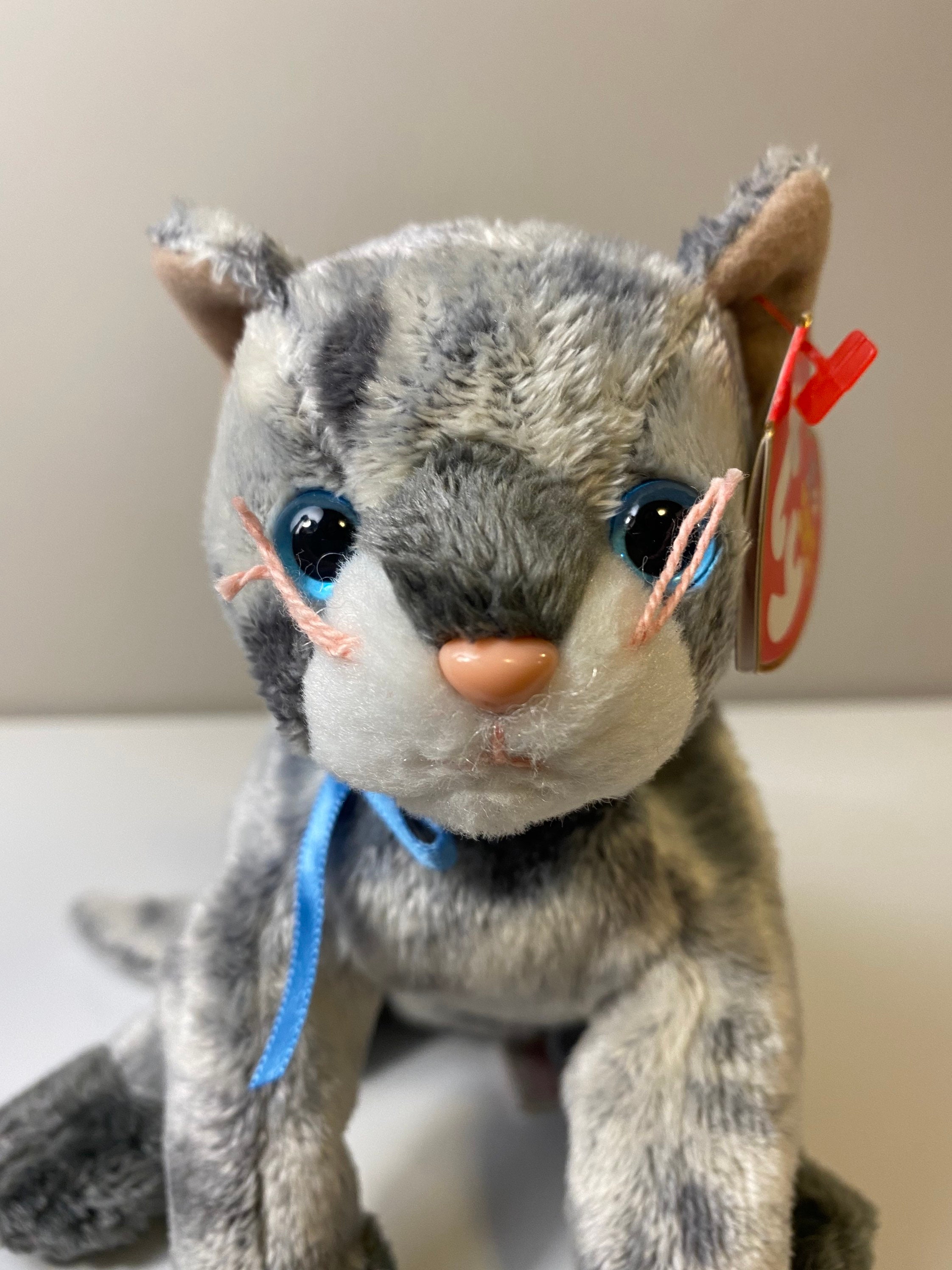 TY Beanie Baby Cat frisco the Grey Tabby Cat rare 7 - Etsy