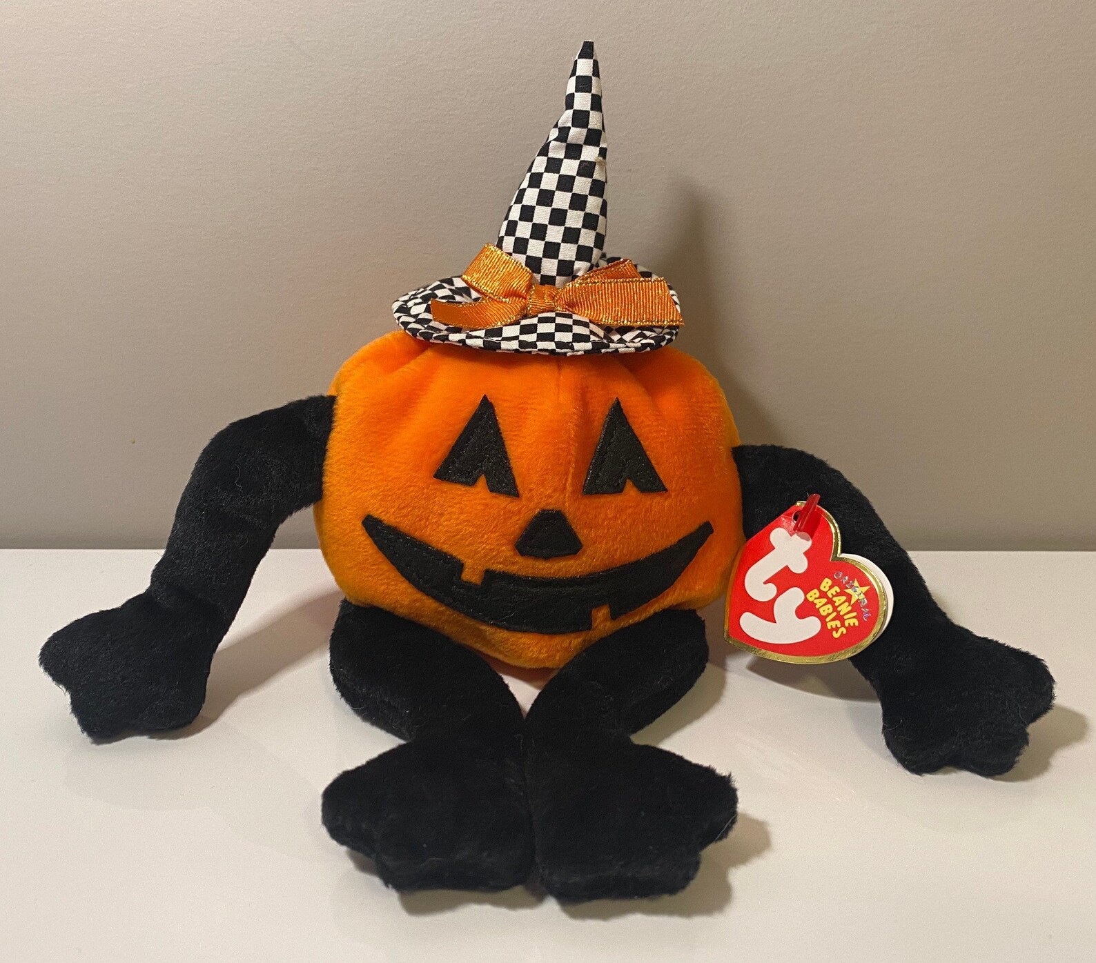 TY Beanie Baby Trick R. Treat the Pumpkin Plush 5.5 inch | Etsy