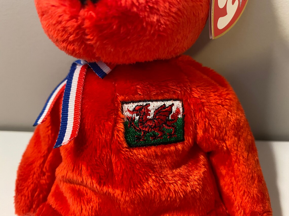 TY Beanie Baby Wales the Bear UK Exclusive 8.5 inch | Etsy