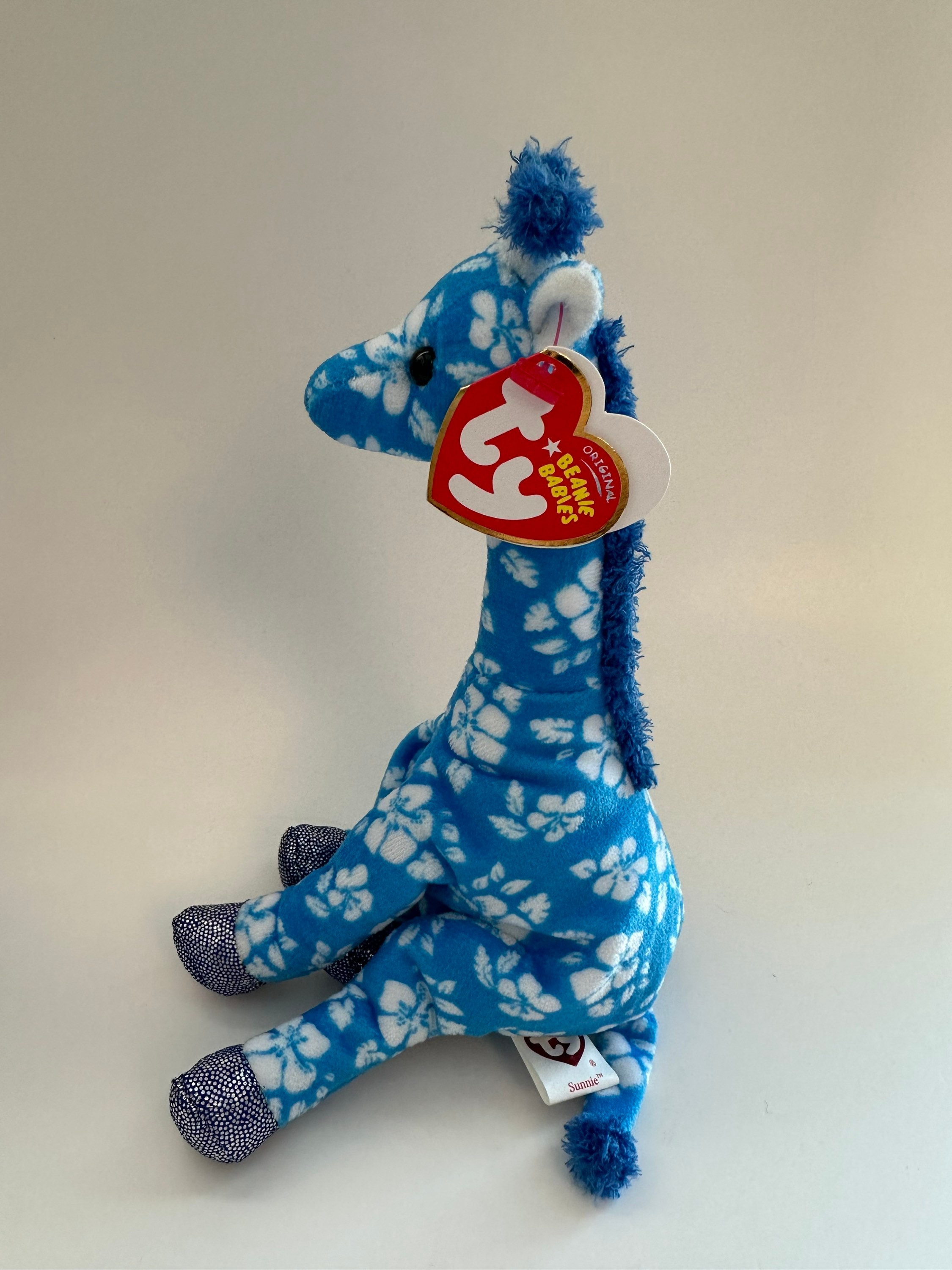 TY Beanie Baby Sunnie die lila oder blaue Giraffe - Etsy.de