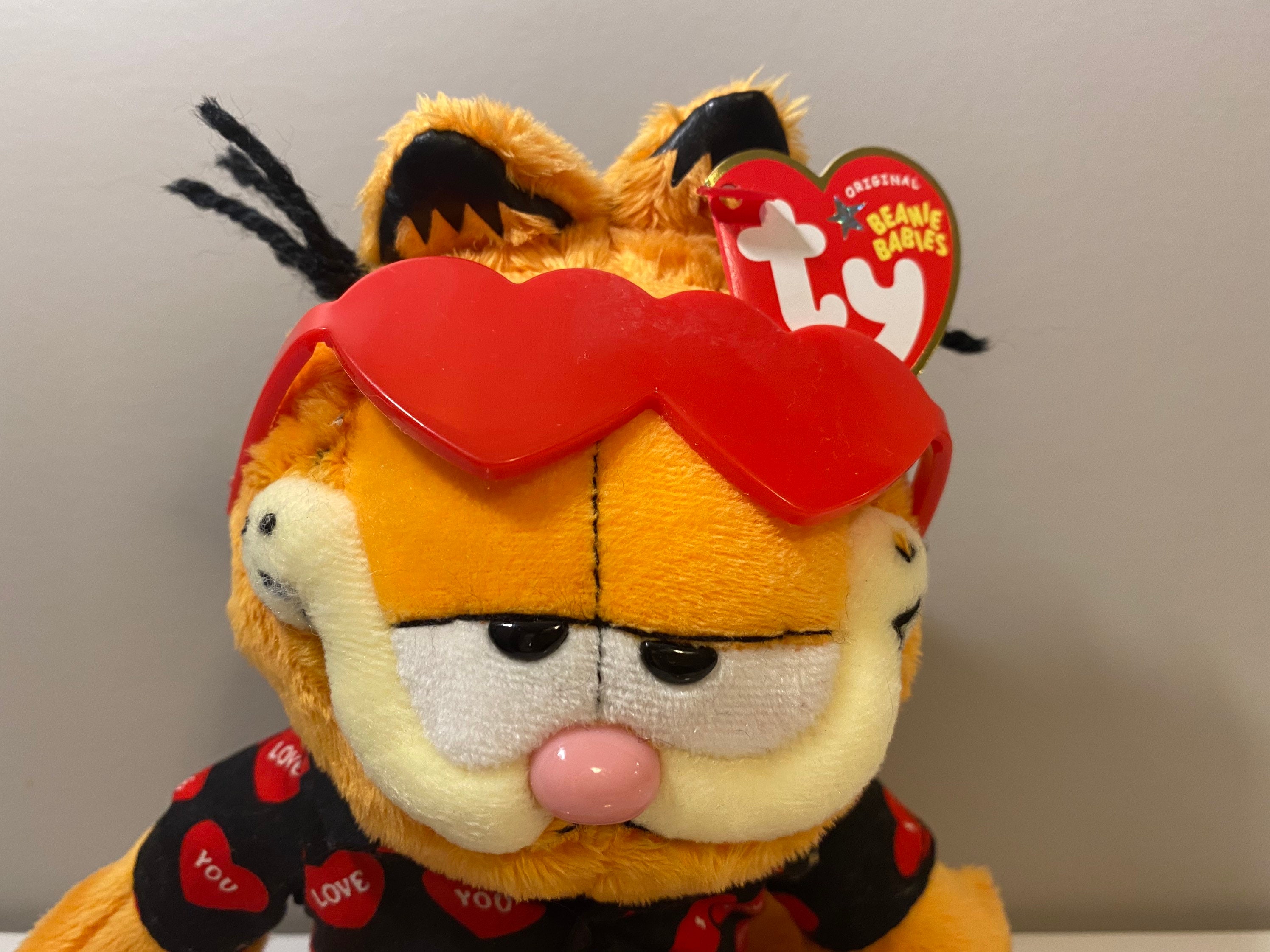 TY Beanie Baby Happy Valentines Day Garfield the Orange Cat - Etsy