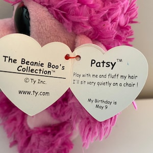 Ty Beanie Boo patsy the Pink Poodle Plush 6 Inch - Etsy