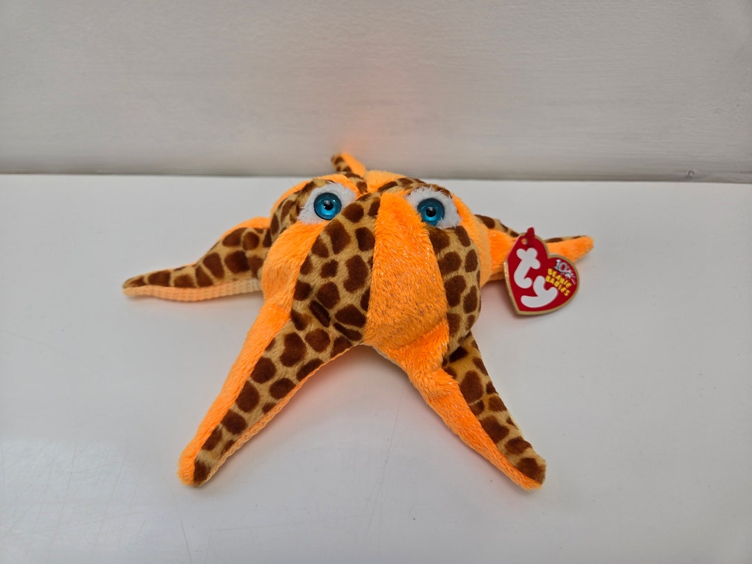 Ty Beanie Baby “wish” the Orange Starfish (7.5 Inch) - Etsy