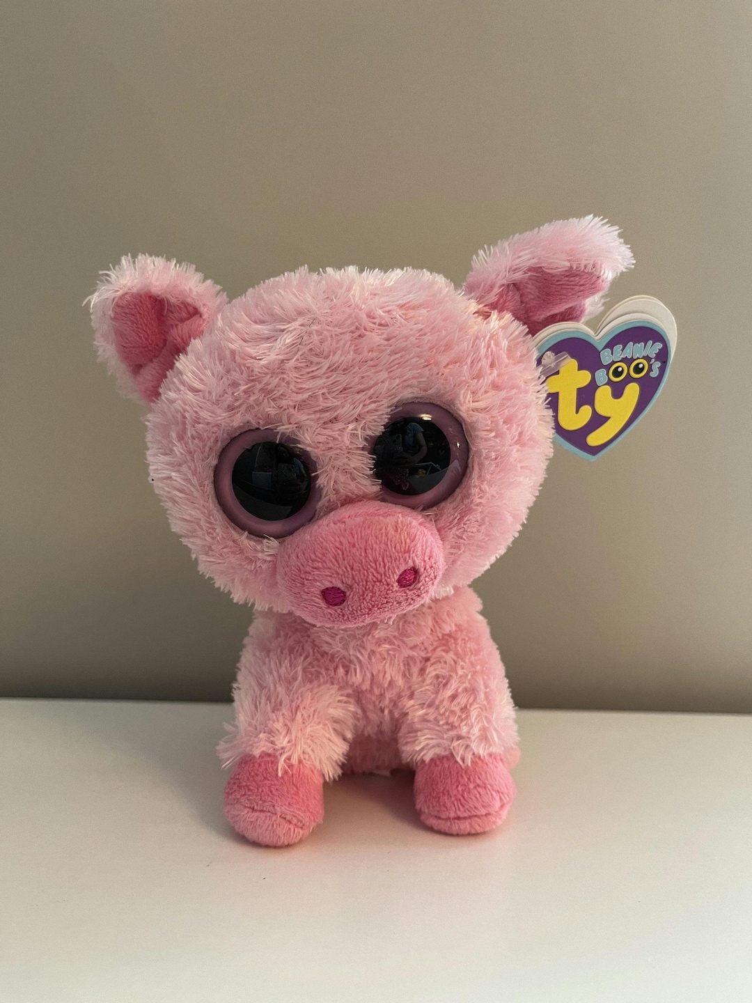 Ty Beanie Boo “corky” the Pink Pig (6 Inch) - Etsy