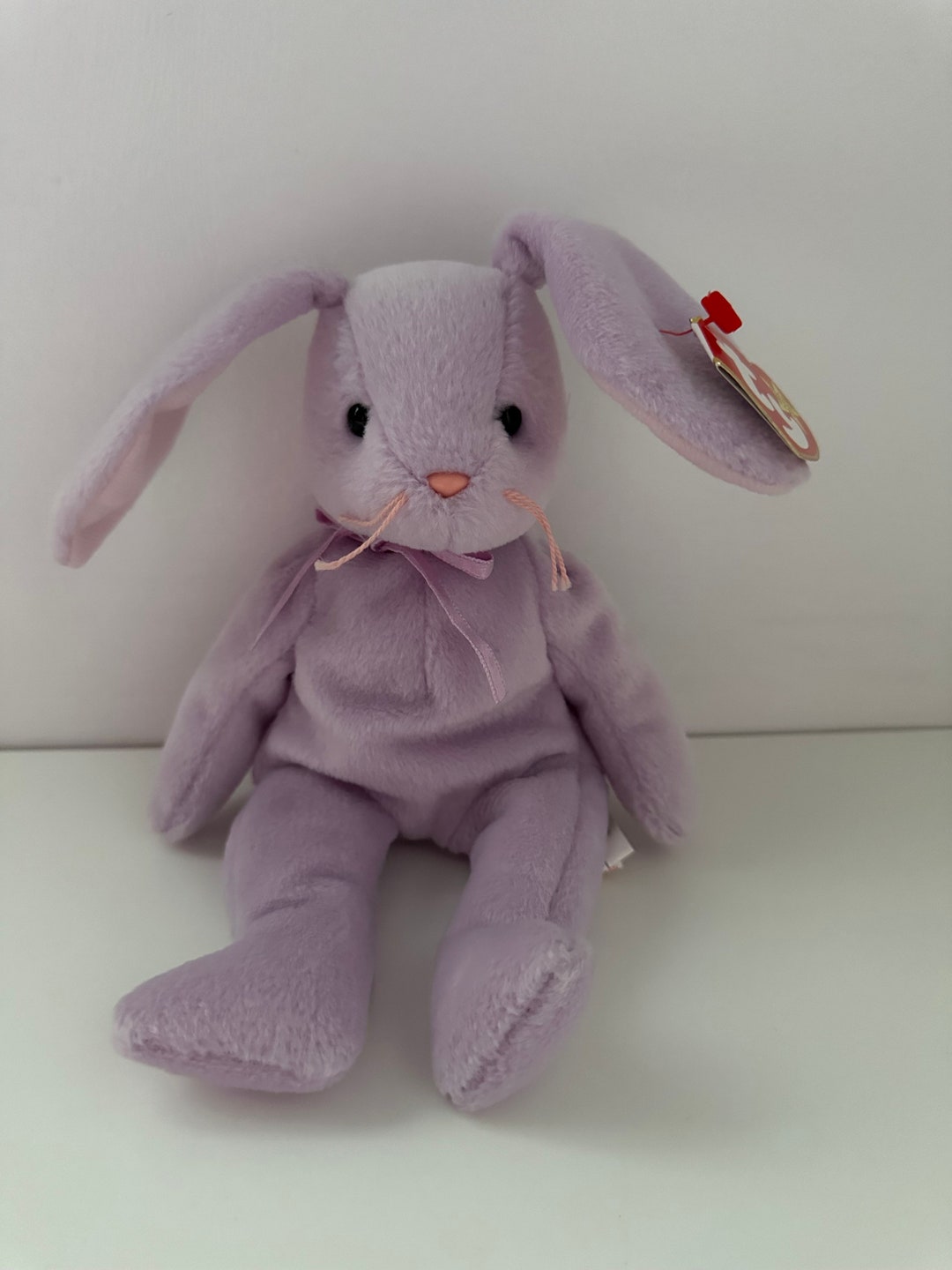 Ty Beanie Baby “floppity” the Purple Bunny - Handmade in Indonesia With ...