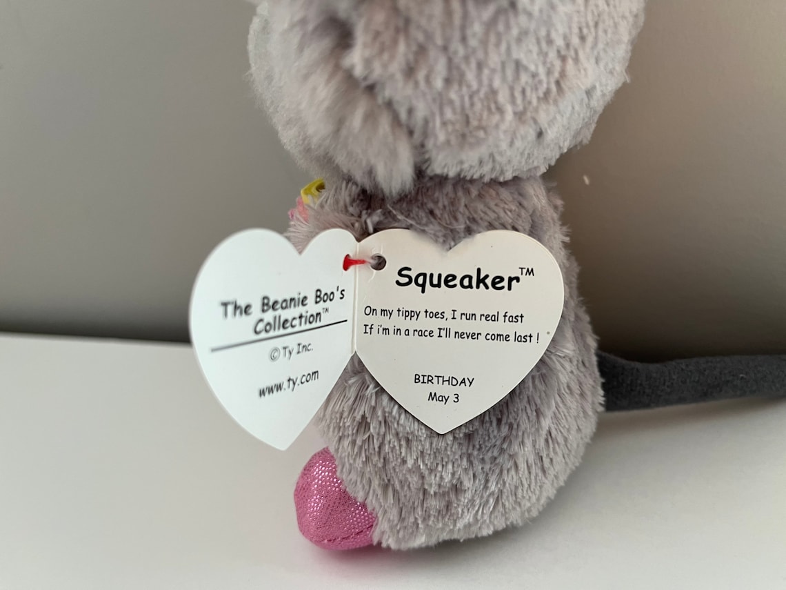 TY Beanie Boo squeaker the Adorable Mouse 6 Inch - Etsy