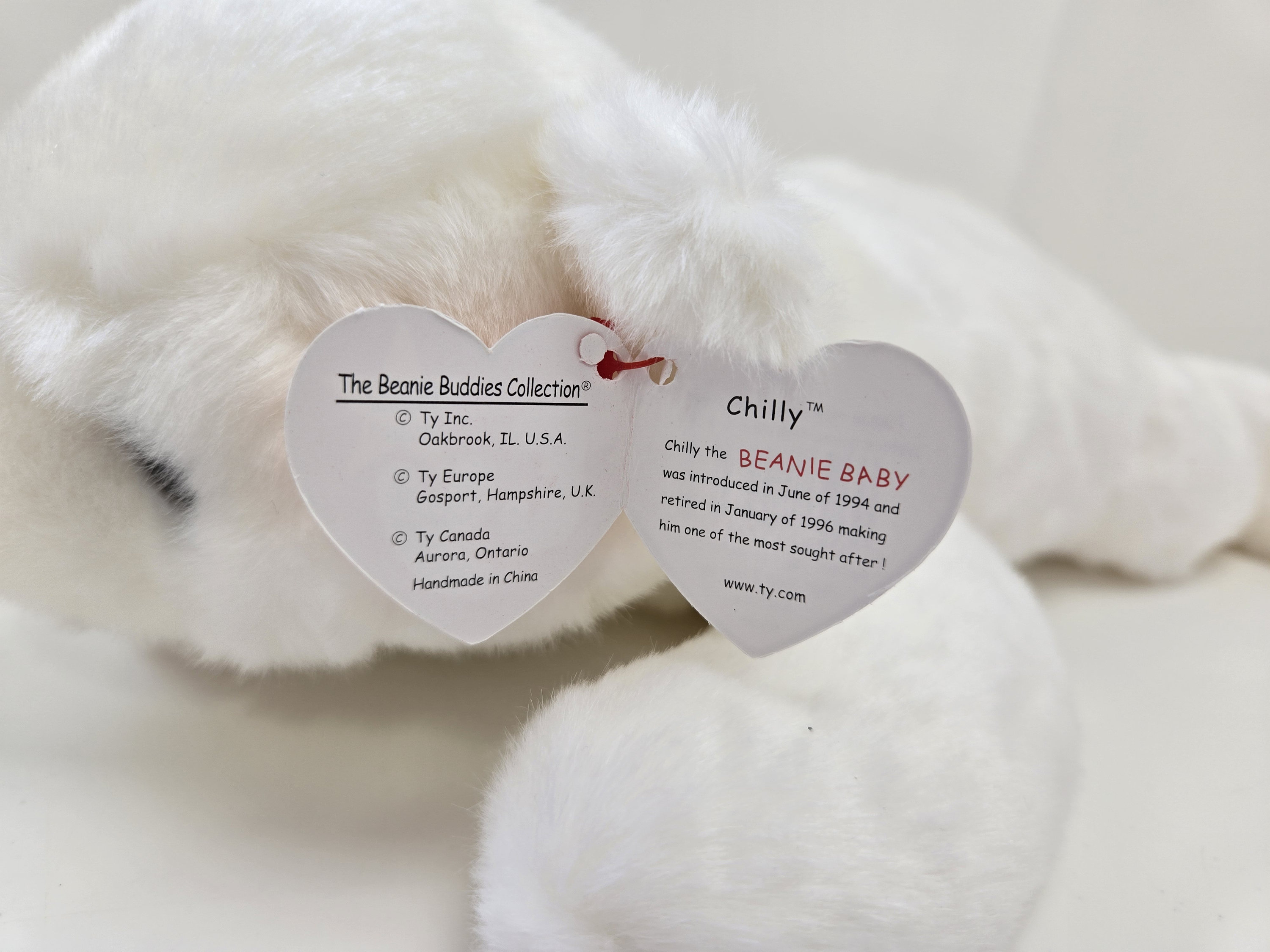 Ty Beanie Buddy “chilly” the Polar Bear Plush (13 Inch) - Etsy