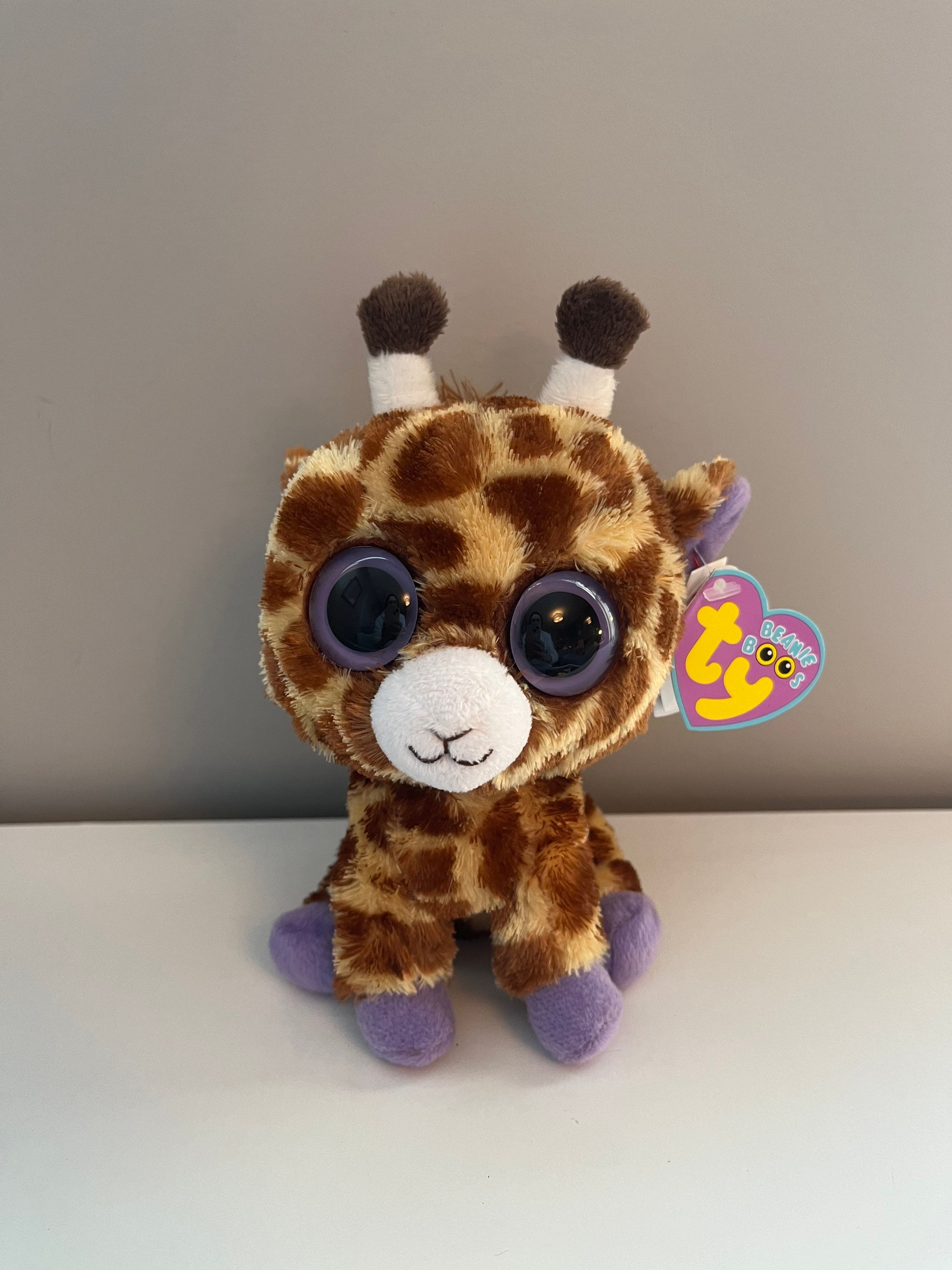 TY Beanie Boo safari the Giraffe Solid Eyes 1st - Etsy
