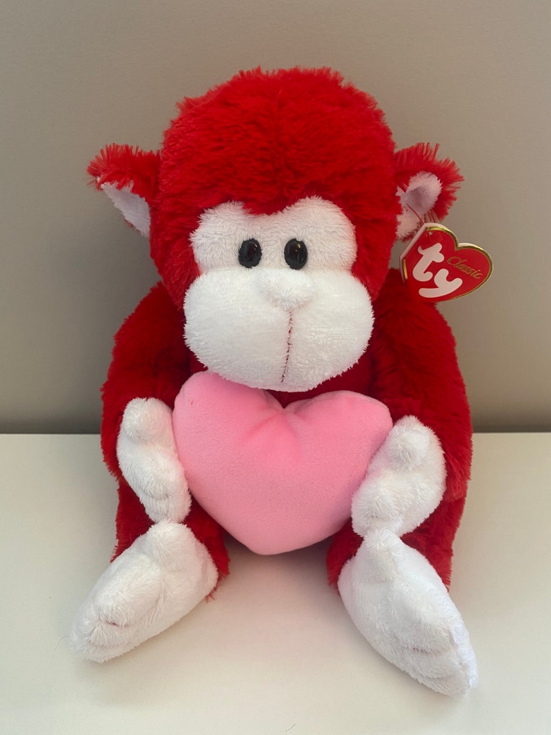 TY Classics Collection dynamite the Red Monkey Holding a - Etsy