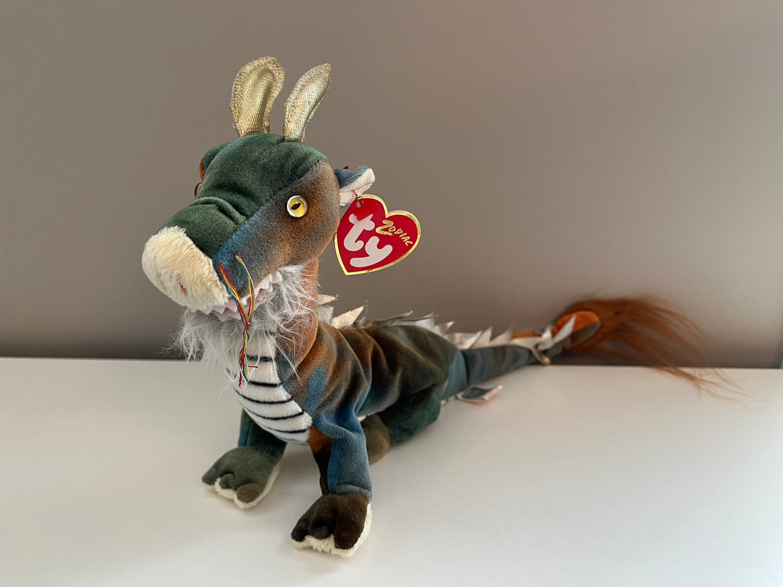 TY Beanie Baby dragon the Chinese Zodiac Dragon 11 Inch | Etsy