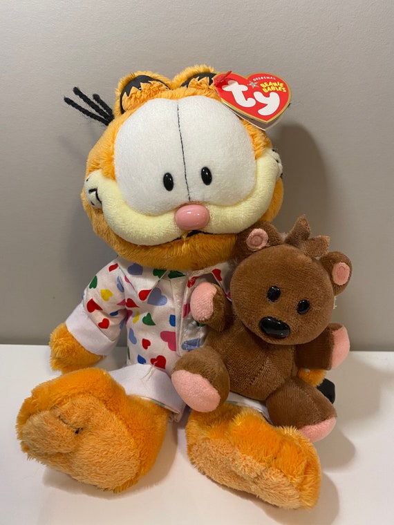 TY Beanie Baby goodnight Garfield the Garfield Cat Holding - Etsy