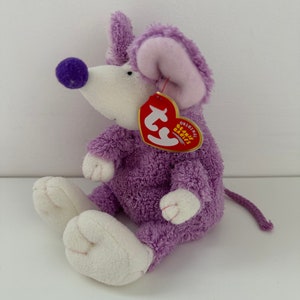 Ty Beanie Baby “ratzo” the Purple Rat (5.5 Inch) - Etsy
