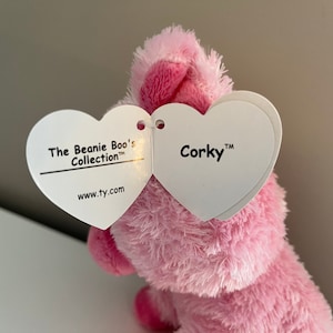 Ty Beanie Boo “corky” the Pink Pig (6 Inch) - Etsy