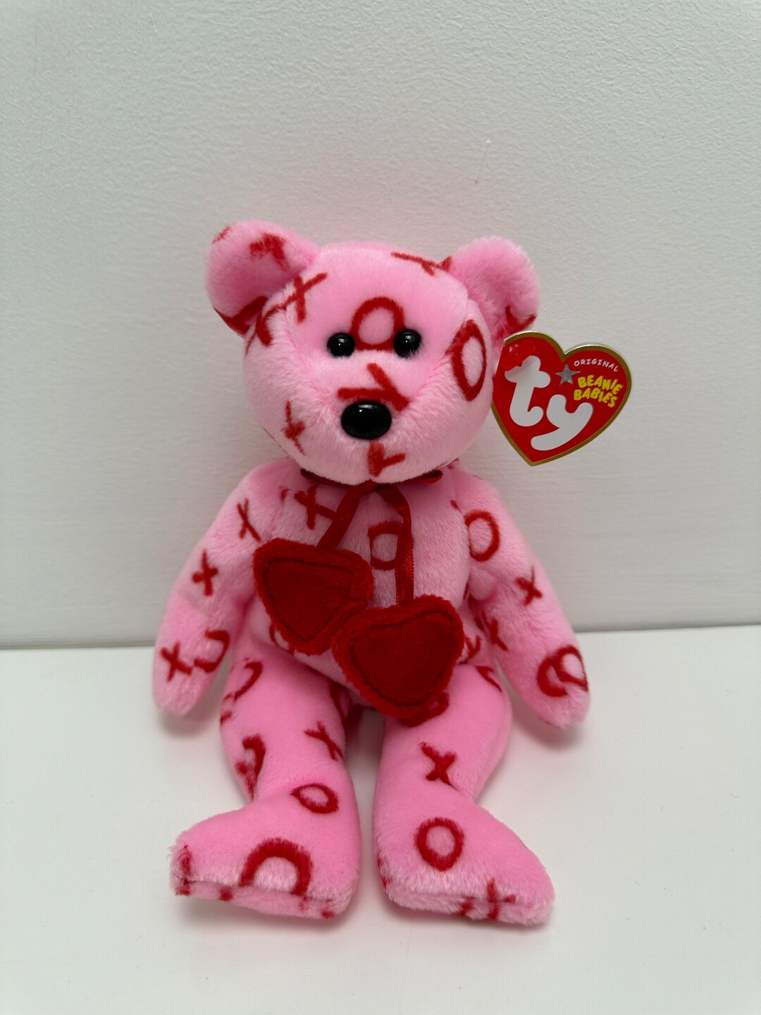 Ty Beanie Babies “hug Hug” the Pink XO Valentines Day Bear! (8.5 Inch ...