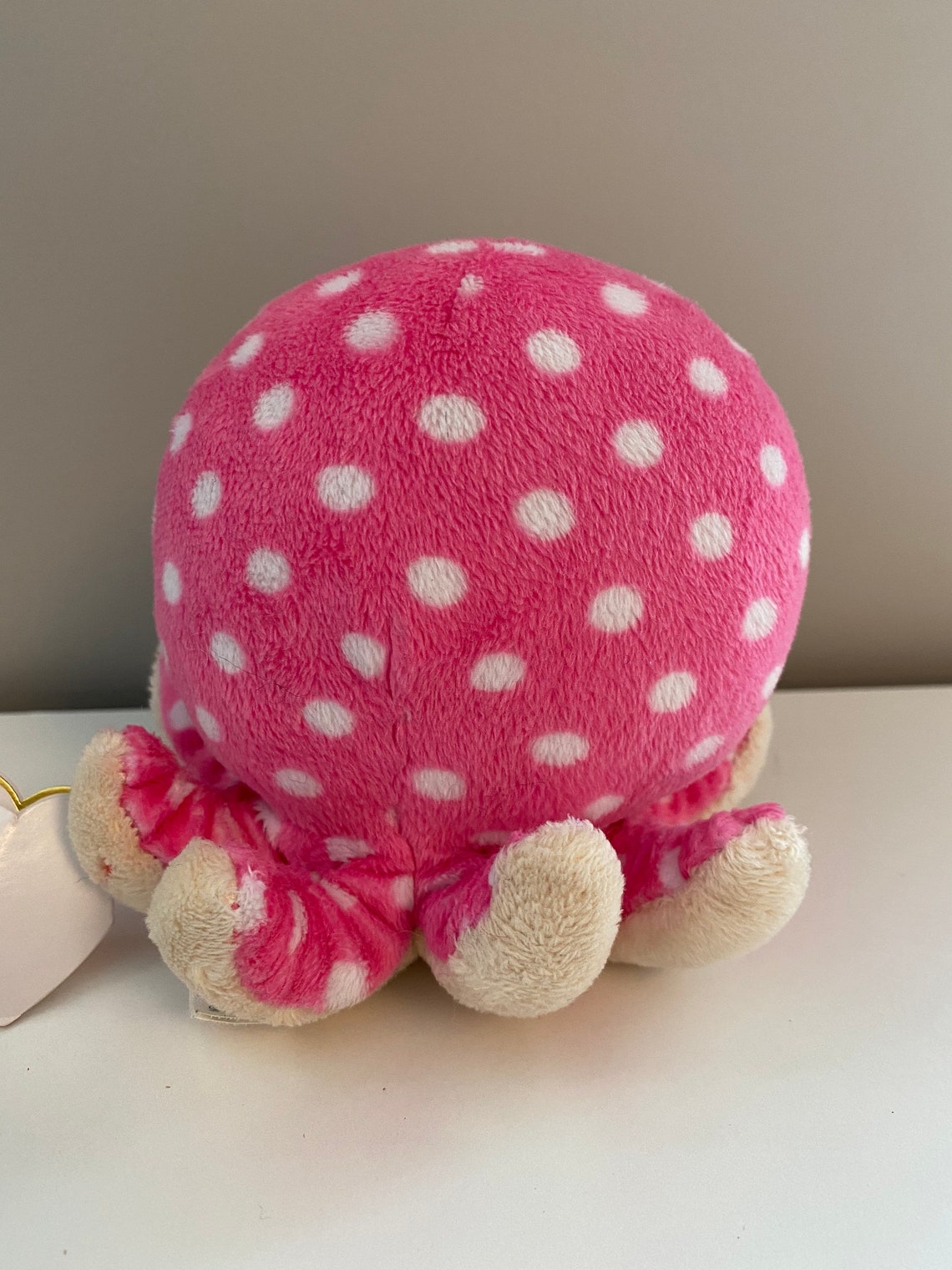 Ty Beanie Boo “ollie” the Pink Octopus Plush With Glitter Eye (4.5 Inch ...