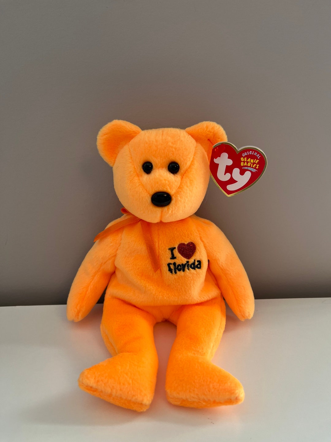 Ty Beanie Baby “florida” the I Love Florida Bear - State Exclusive (8.5 ...
