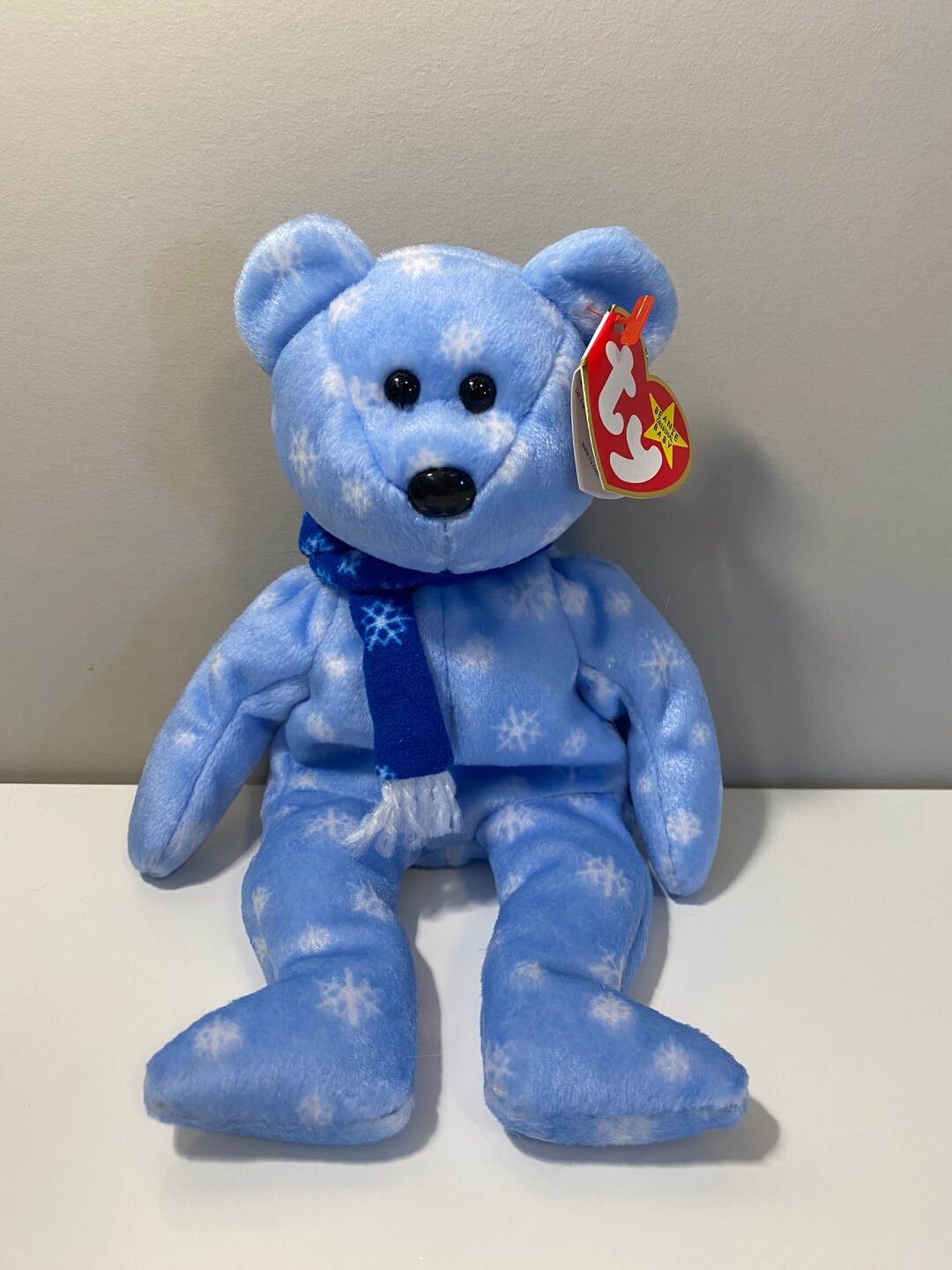 Ty Beanie Baby 1999 Holiday Teddy el oso de copo - Etsy España