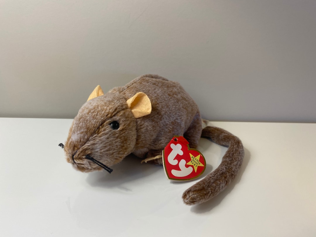 Ty Beanie Baby tiptoe the Rat 6 Inch - Etsy