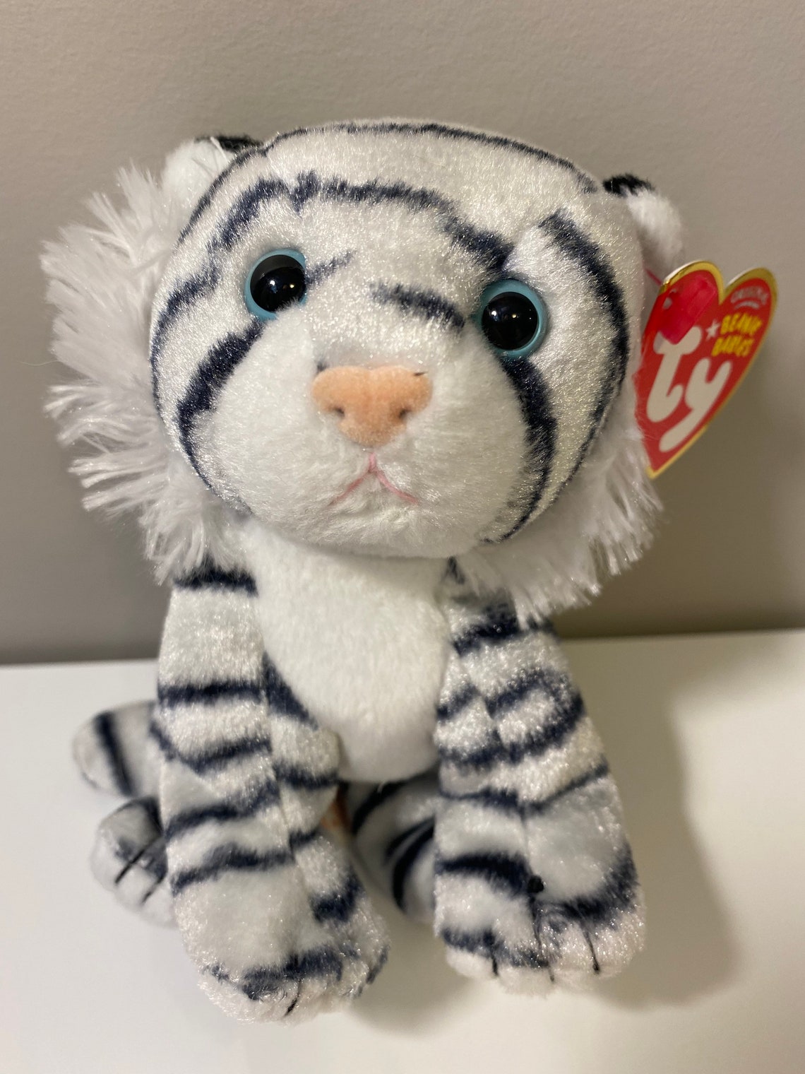 TY Beanie Baby Teegra the White Tiger 5.5 inch | Etsy