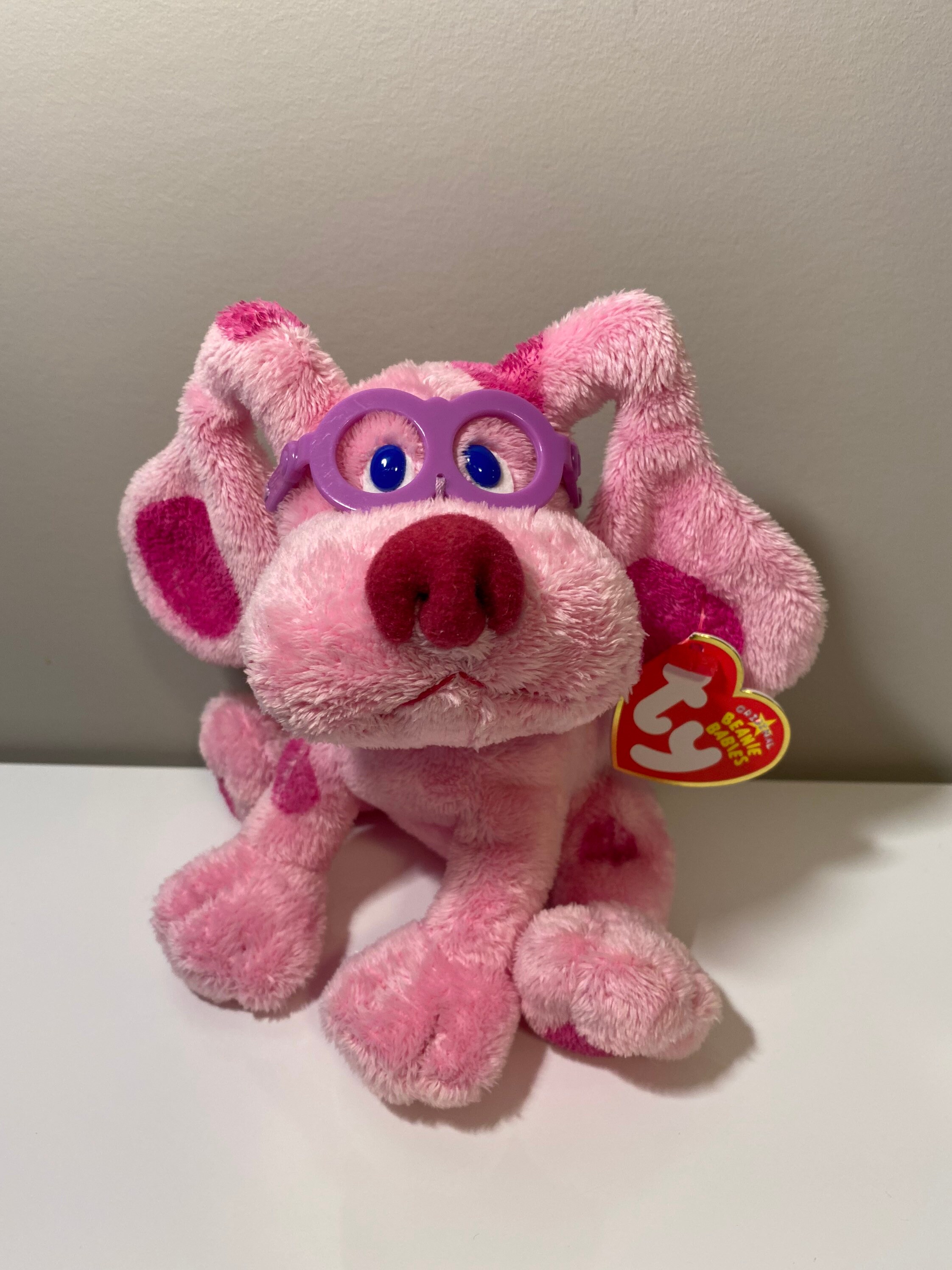 TY Beanie Baby Magenta the Dog Blues Clues RARE 6.5 | Etsy