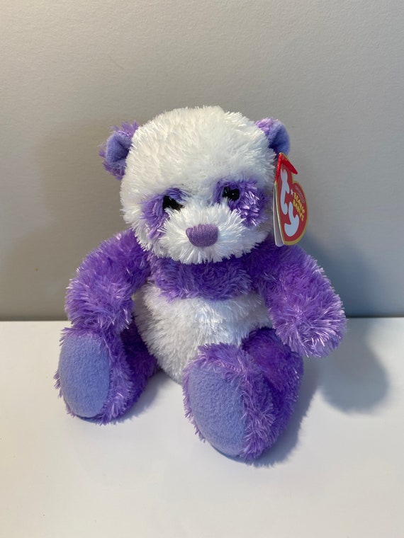 TY Beanie Baby Dancy the Purple Panda Bear Internet | Etsy