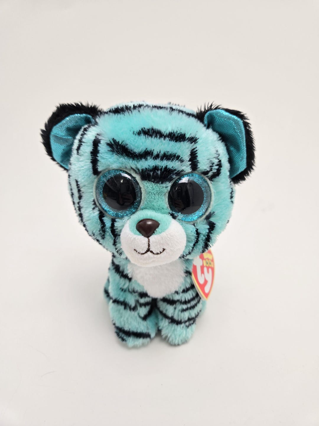 Ty Beanie Boo “tess” the Teal Tiger, Justice Exclusive *rare* (6 Inch ...