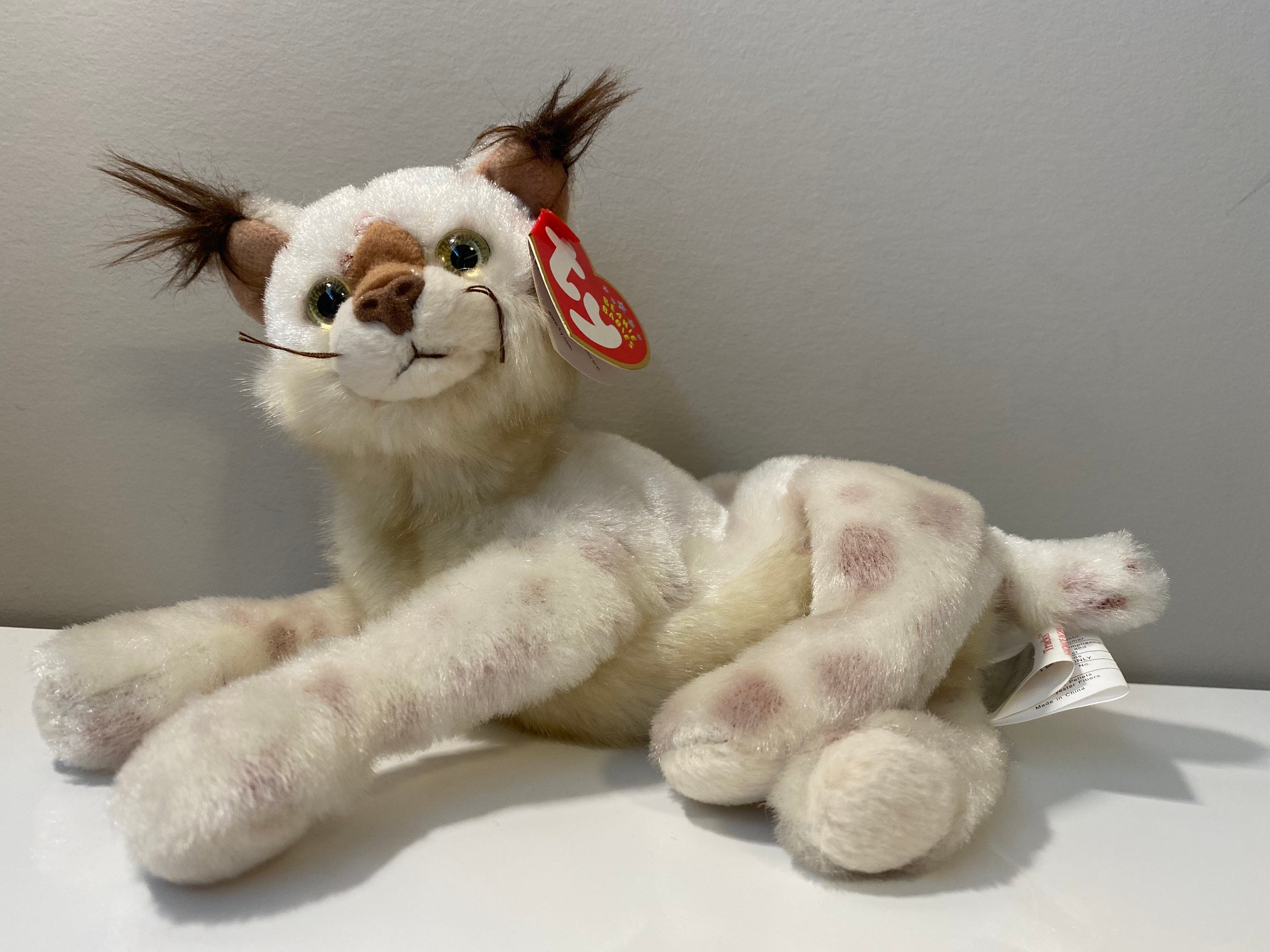 TY Beanie Baby tracks the Lynx 6.5 Inch - Etsy