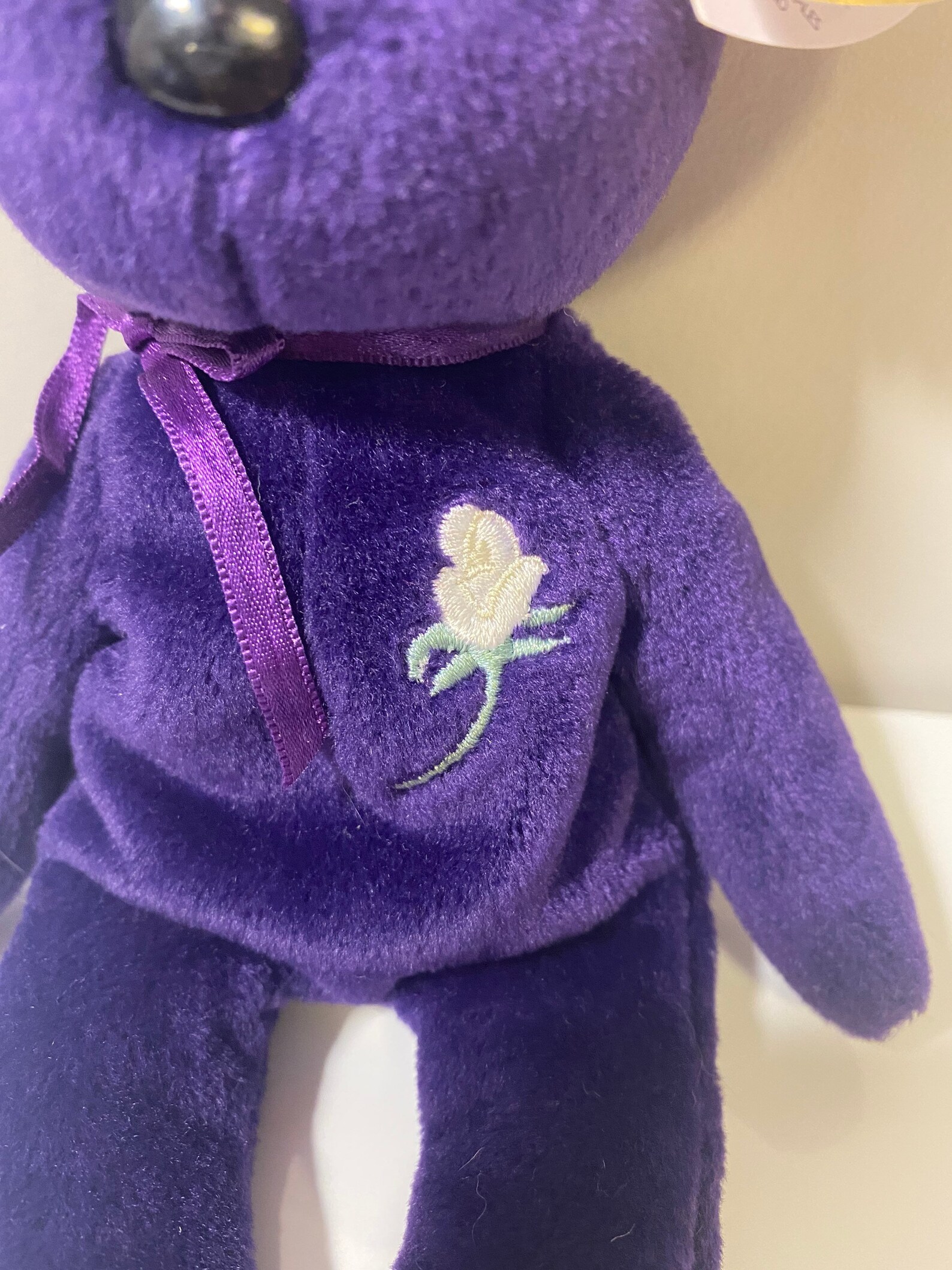 TY Beanie Baby princess the Dark Purple Princess Diana Bear - Etsy