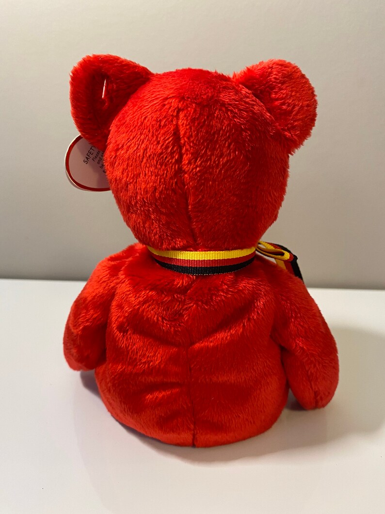 TY Beanie Baby graf Von Rot the Bear Germany Exclusive - Etsy