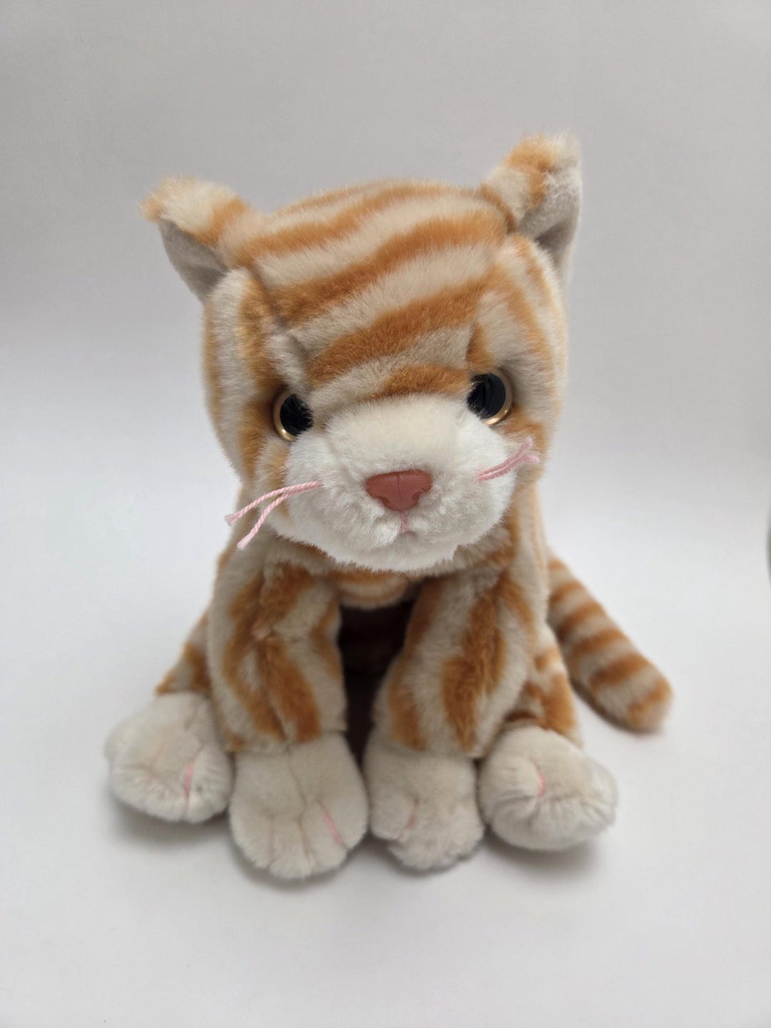 Ty Beanie Buddy “amber” the Adorable Gold Tabby Cat - No Hang Tag (12 ...