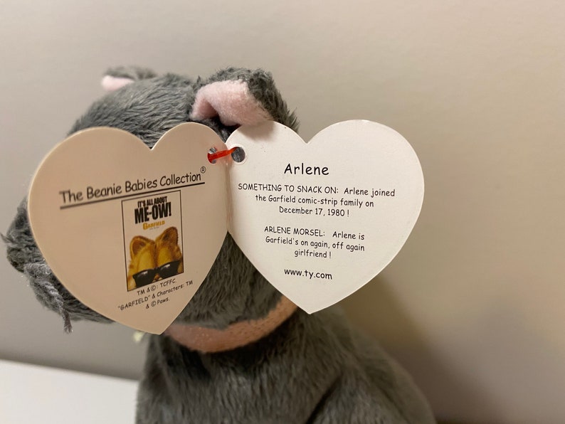 TY Beanie Baby arlene the Cat From the Garfield Movie | Etsy