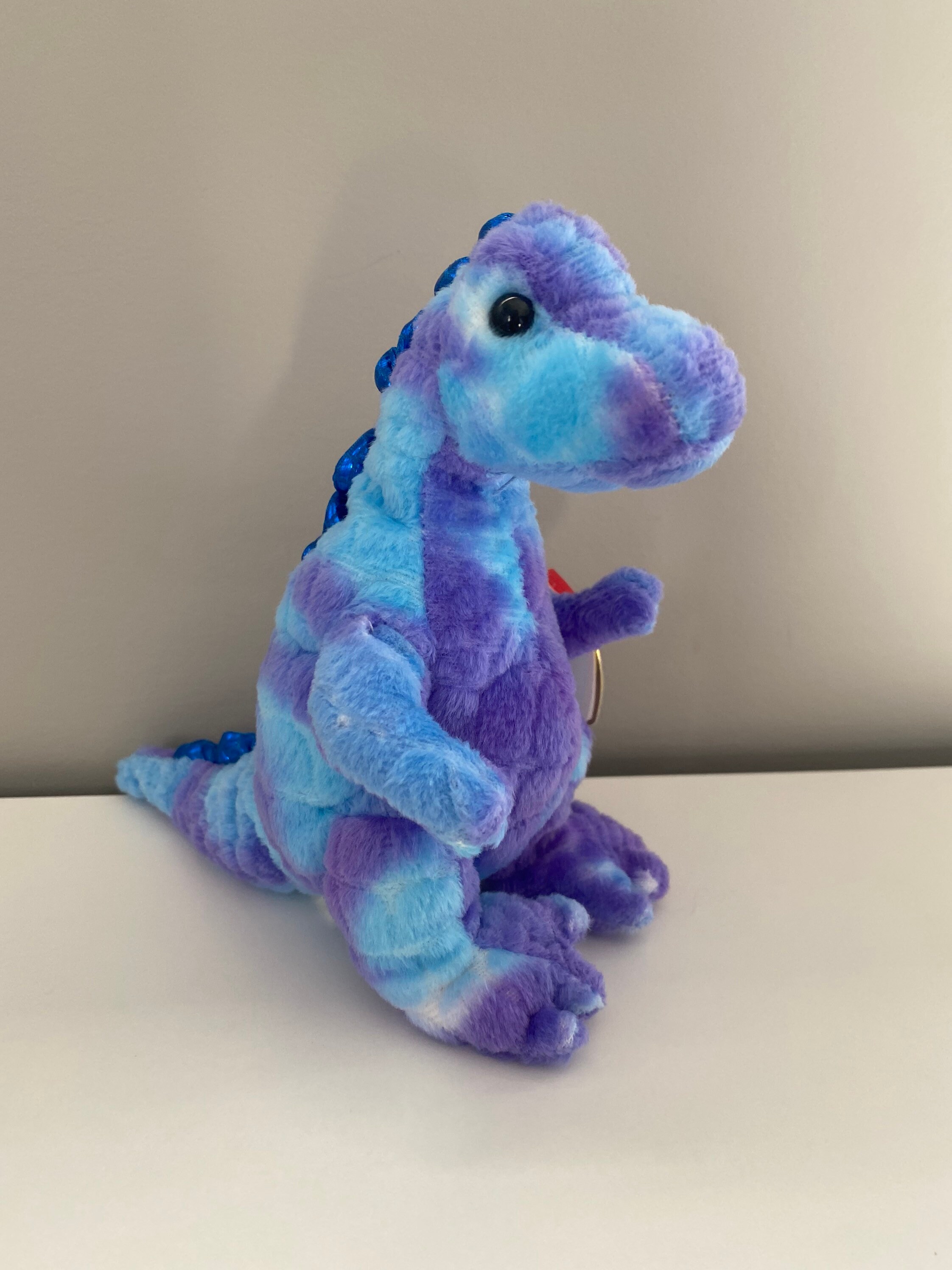 TY Beanie Baby Tyranno the Purple and Blue Dinosaur 7 | Etsy
