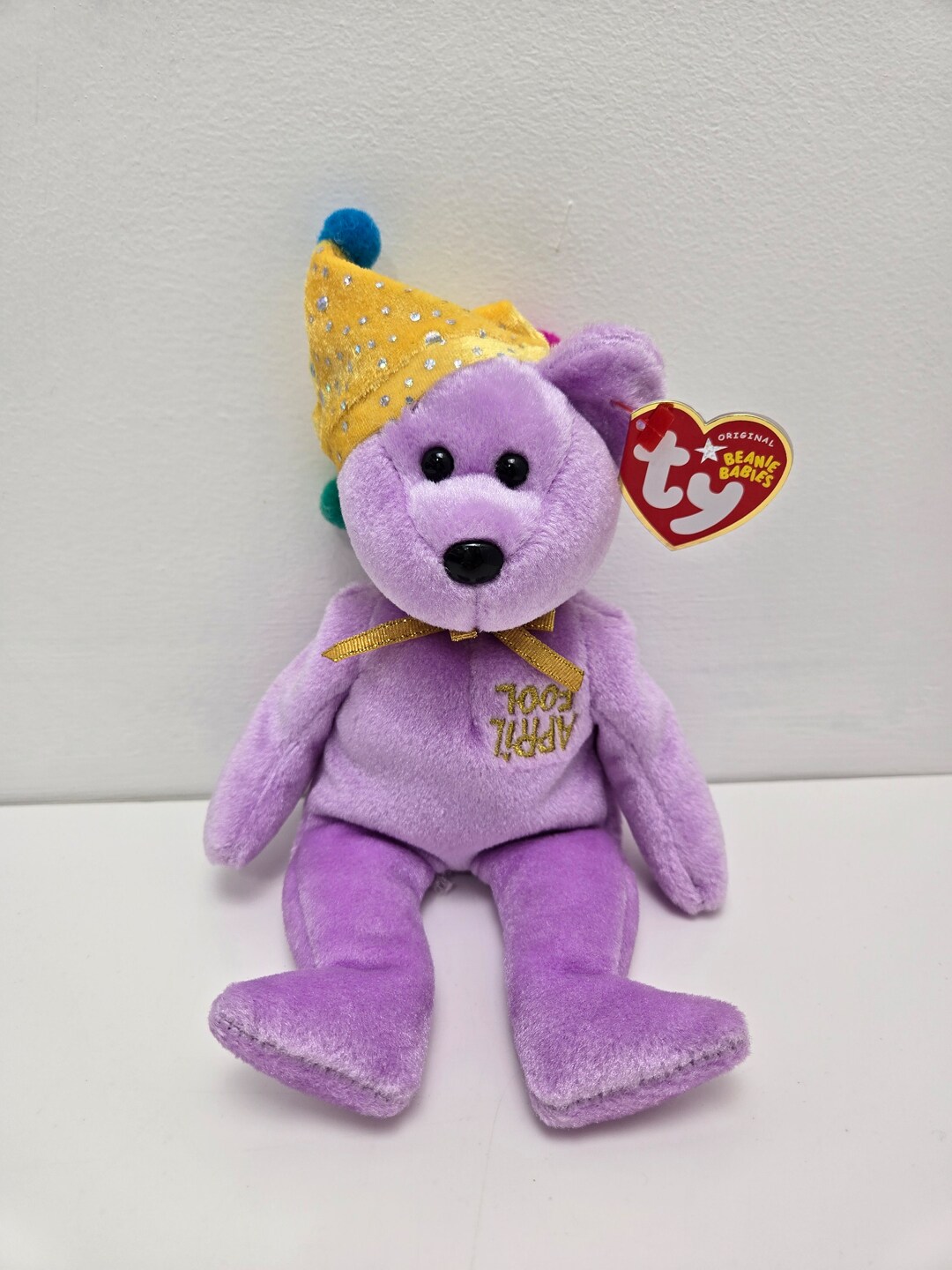 Ty Beanie Baby jokester the April Fools Bear Internet Exclusive 8.5 Inch Etsy
