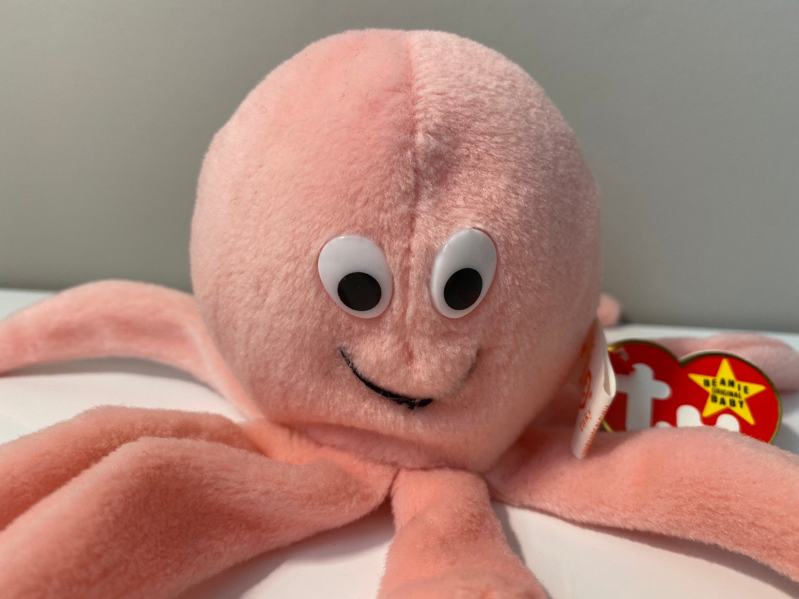 TY Beanie Baby inky the Adorable Pink Smiling Octopus 6.5 - Etsy