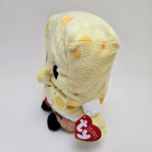 Ty Pluffies Collection “spongebob” the Soft Spongebob Squarepants Plush ...