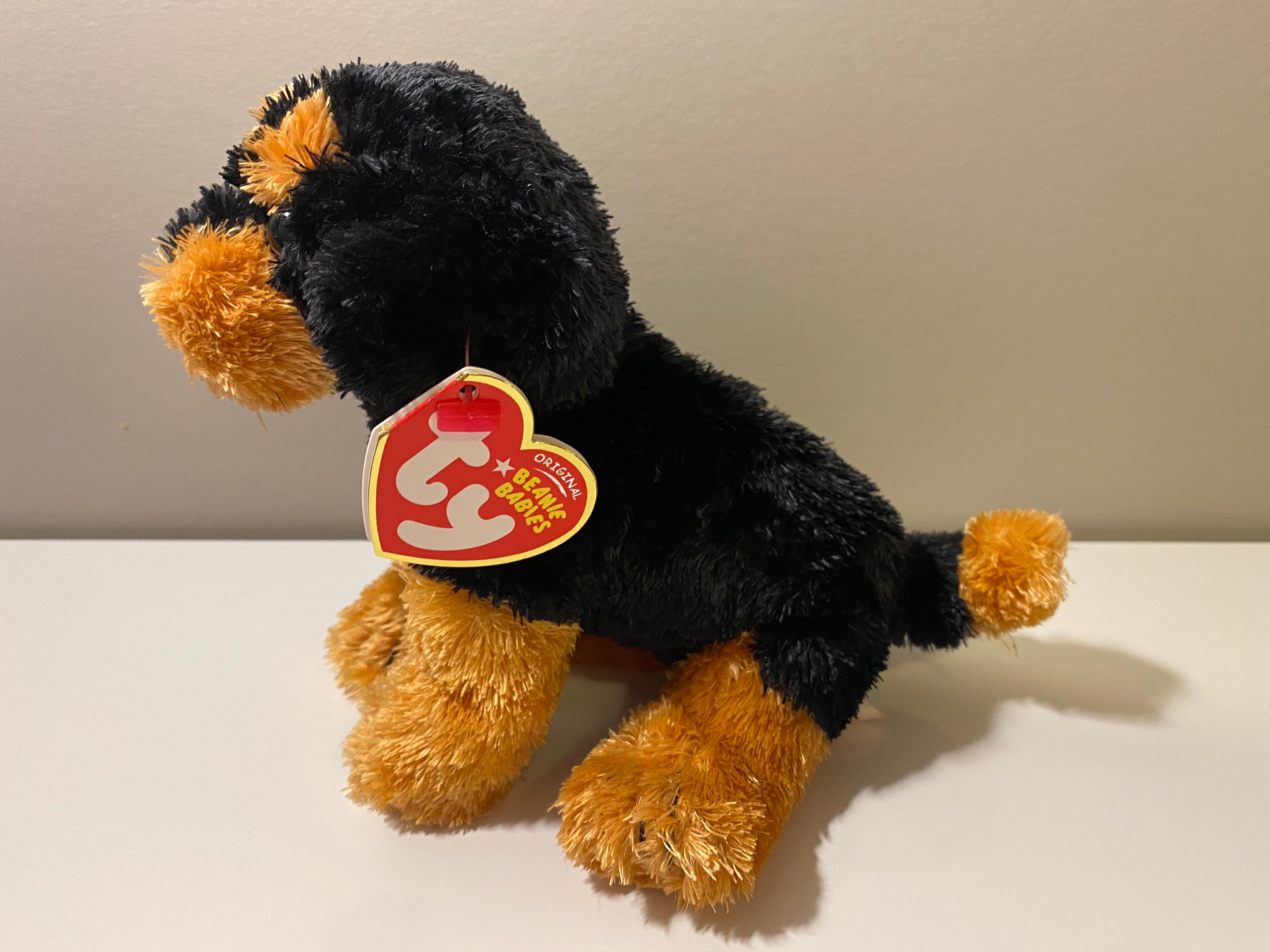 TY Beanie Baby brutus the Puppy Dog Rottweiler Sitting or - Etsy