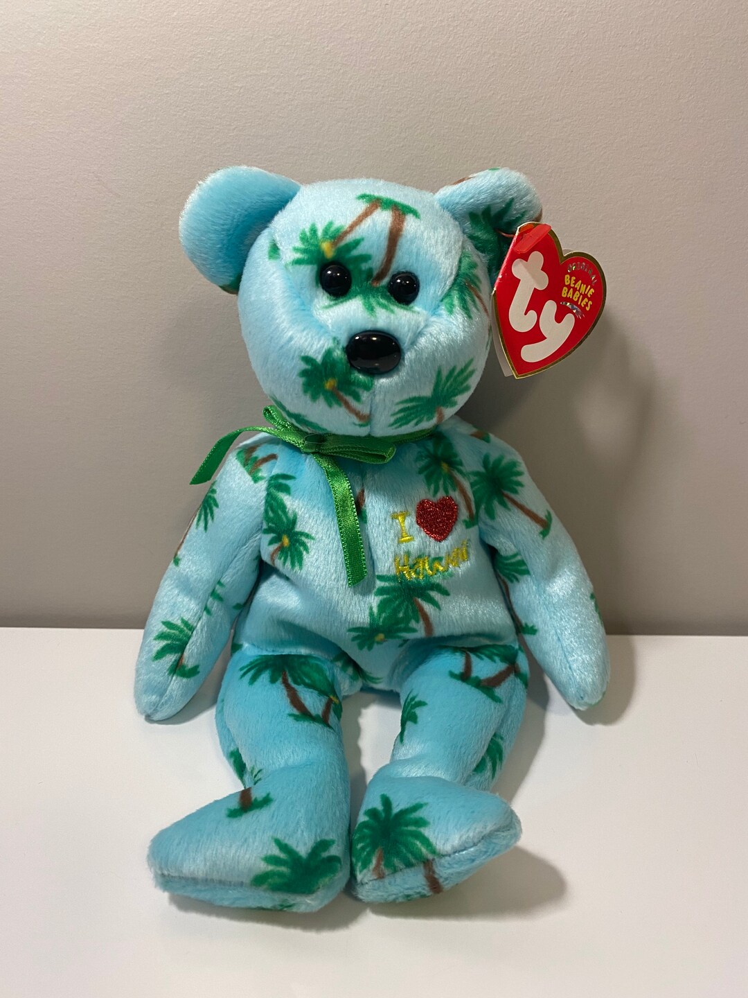 Ty Beanie Baby I Love Hawaii el oso Exclusivo del estado 8.5 pulgadas ...