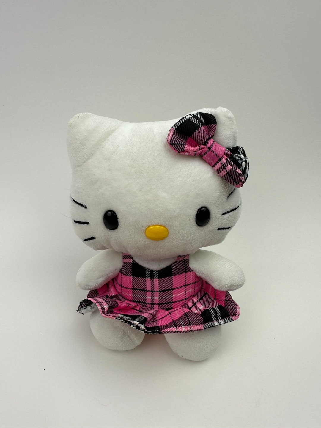 Ty Beanie Baby hello Kitty the Hello Kitty Plush Wearing Pink Plaid ...