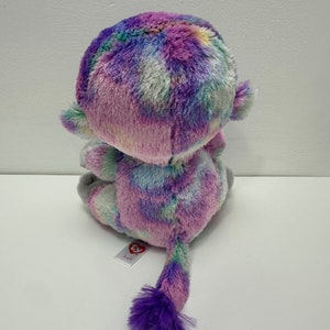 Ty Beanie Boo “zuri” the Purple and Blue Monkey - No Hang Tag (6 Inch ...