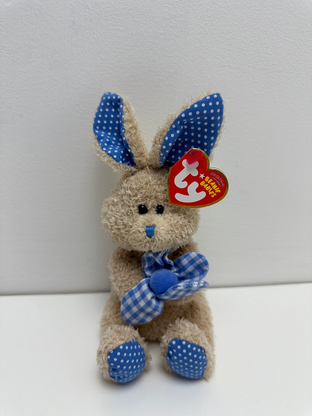 Ty Beanie Baby “posy” the Bunny Holding Blue Flower (7 Inch) - Etsy