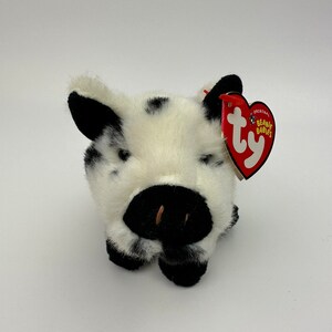 Ty Beanie Baby “stubby” the Black and White Pig ! *rare* (6.5 Inch) - Etsy