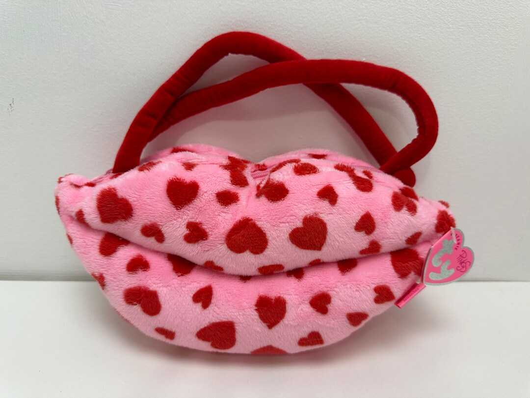 Ty Pinkys Collection “smooches” the Lips Purse With Zipper and Handles ...