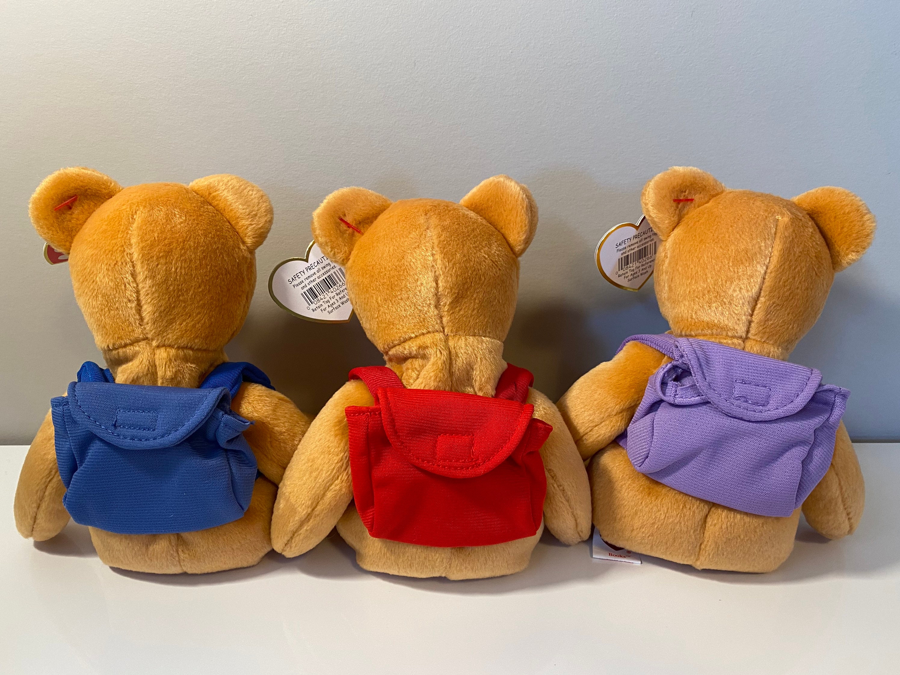 TY Beanie Baby books the Adorable Back to School Bears - Etsy UK