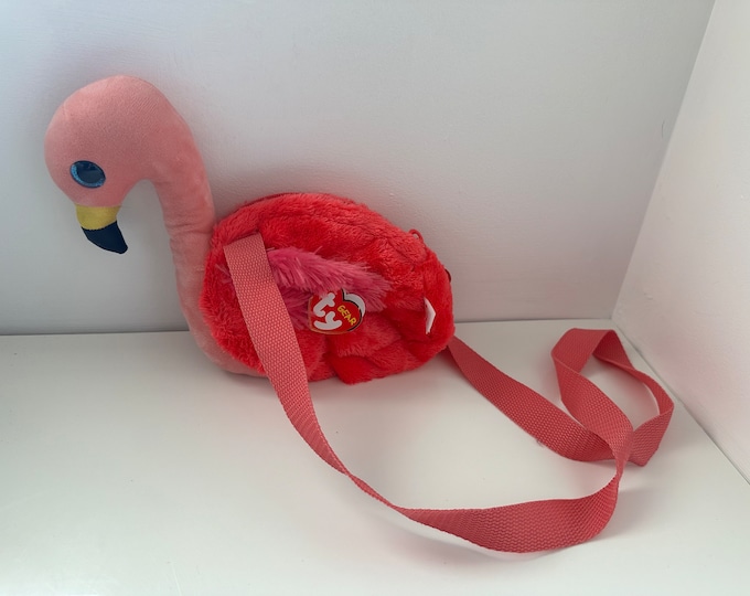 Ty Gear gilda the Pink Flamingo Purse rare 9 Inch - Etsy