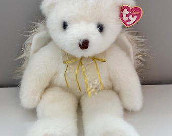 Ty Classics Collection faithful the Pink Sparkly Angel Bear With Wings ...