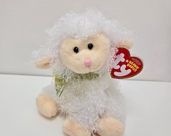 Ty Beanie Baby “fleecia” the Lamb With Pink Bow *rare* (5.5 Inch) - Etsy