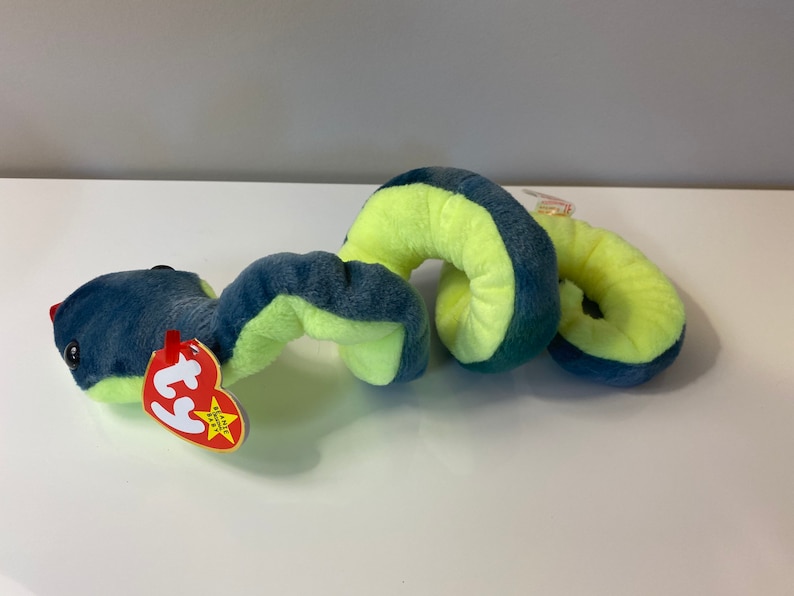 TY Beanie Baby Hissy the Slithering Snake | Etsy