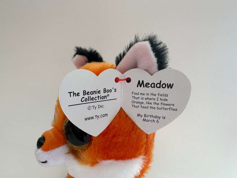 TY Beanie Boo meadow the Fox 6 Inch - Etsy